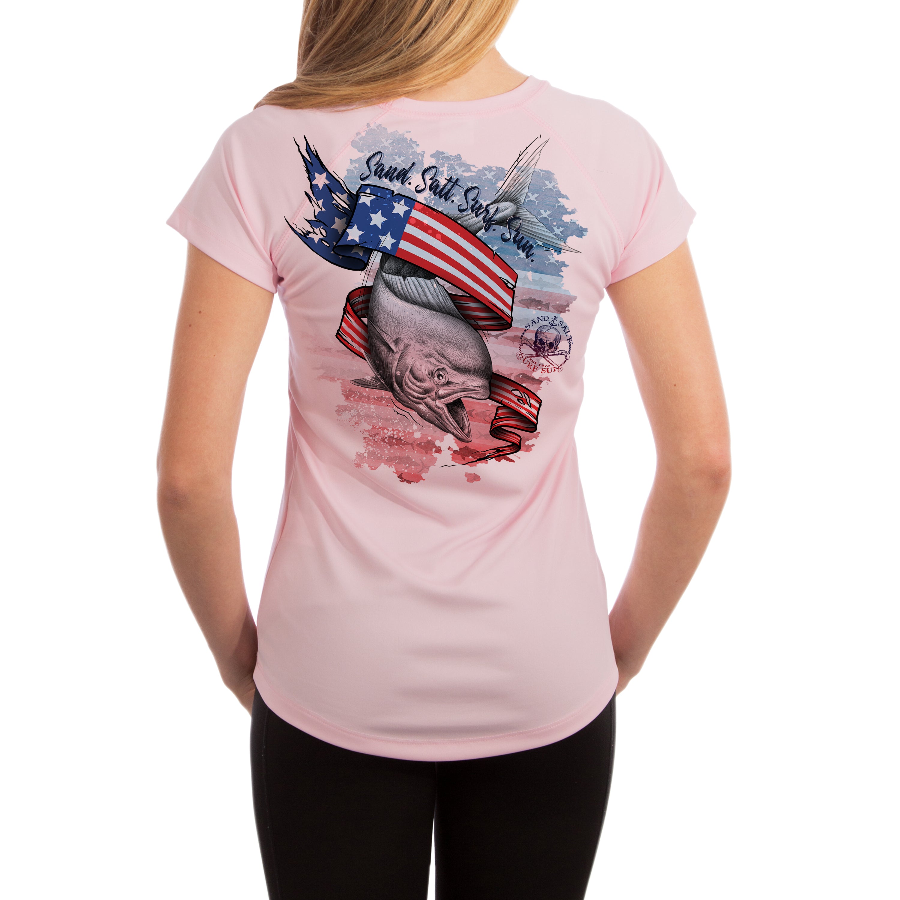 SAND.SALT.SURF.SUN. Flag Mahi Women's UPF 50+ UV Sun Protection Perfor